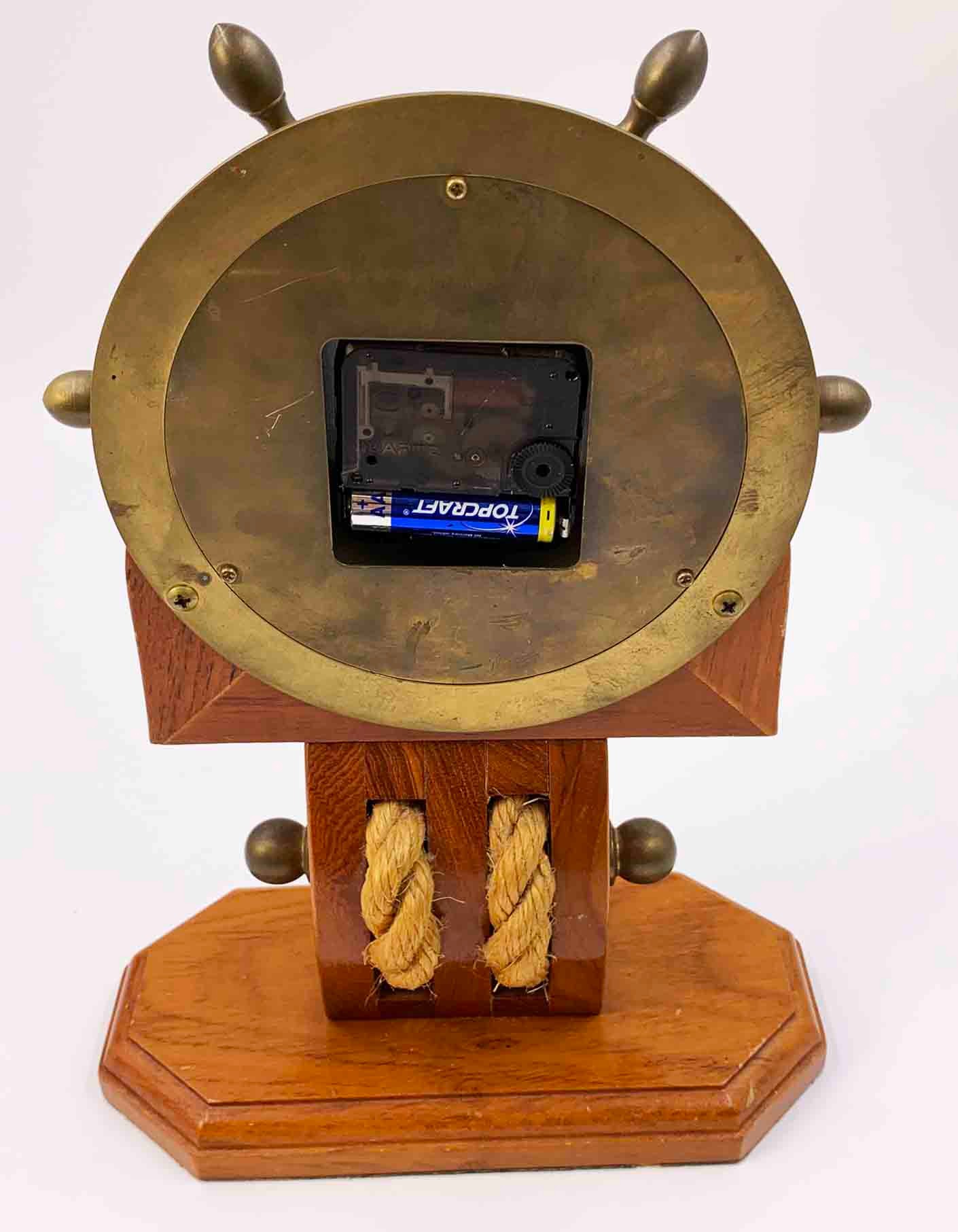 SHIPS CLOCK MESSING Tau Holz Vintage Sammler Schiff Segeln Retro EUR 99 ...