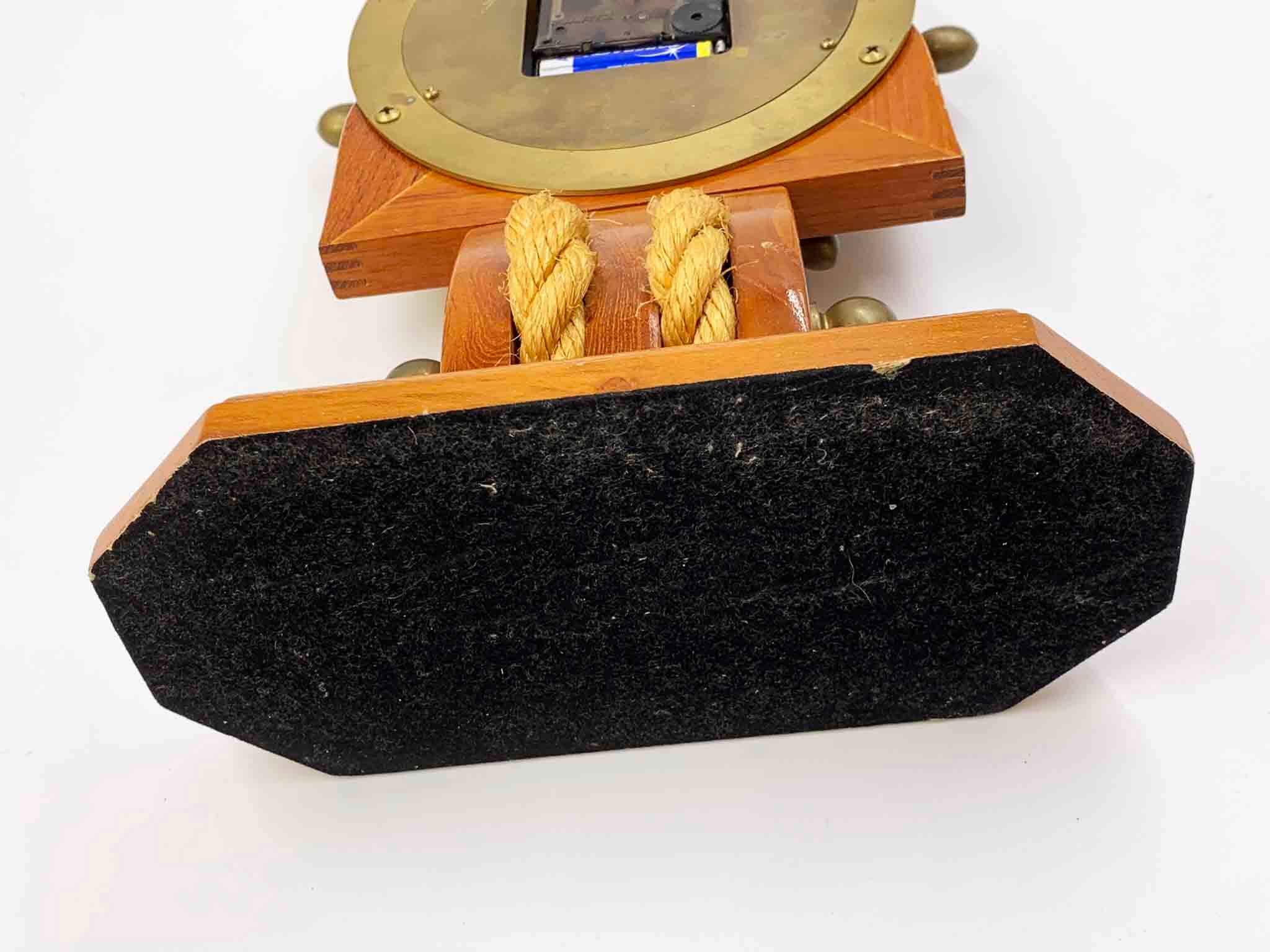 SHIPS CLOCK MESSING Tau Holz Vintage Sammler Schiff Segeln Retro EUR 99 ...