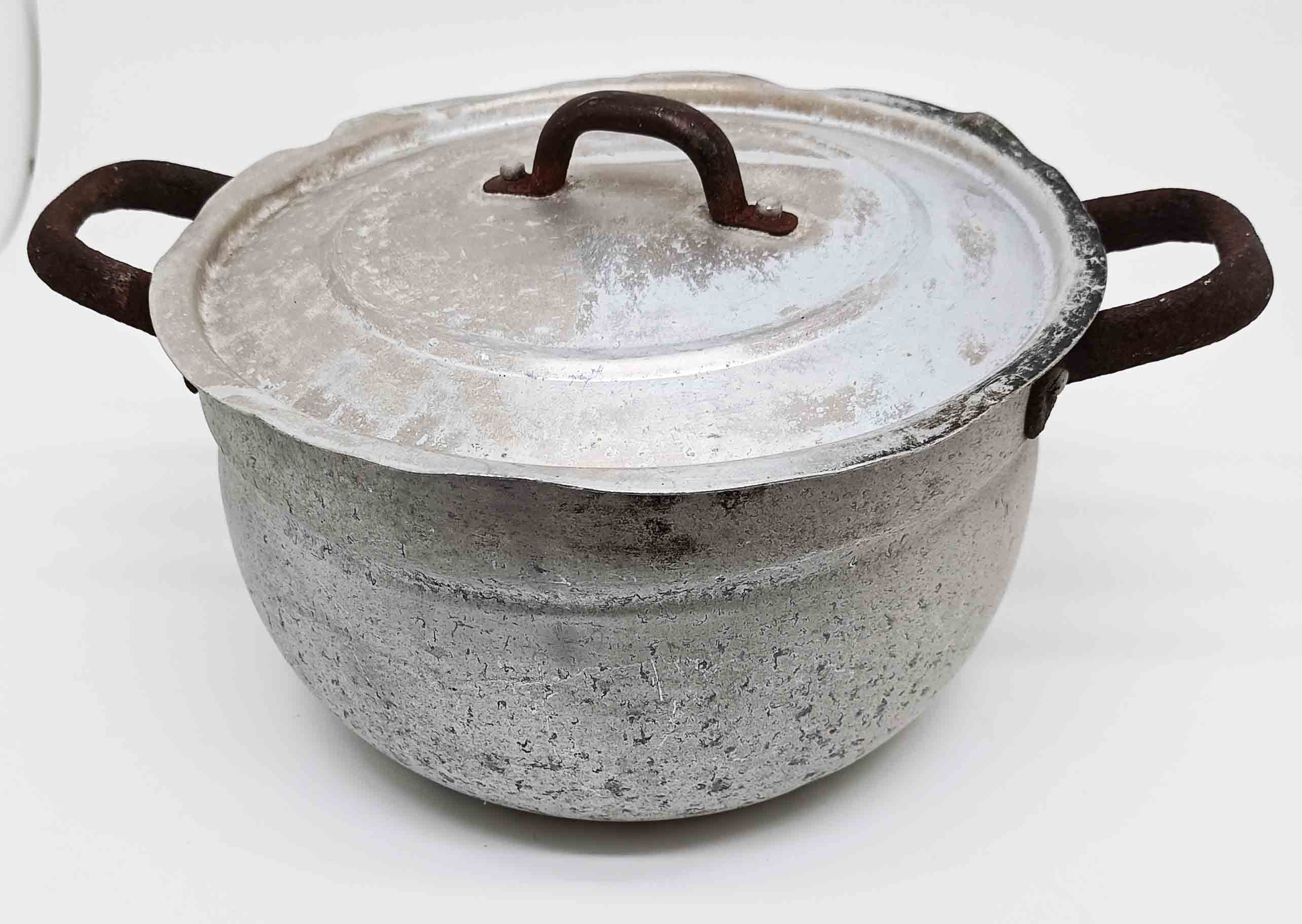 ALUMINIUM TOPF VINTAGE Deckel alt Retro Antik Blechtopf EUR 19,90 ...