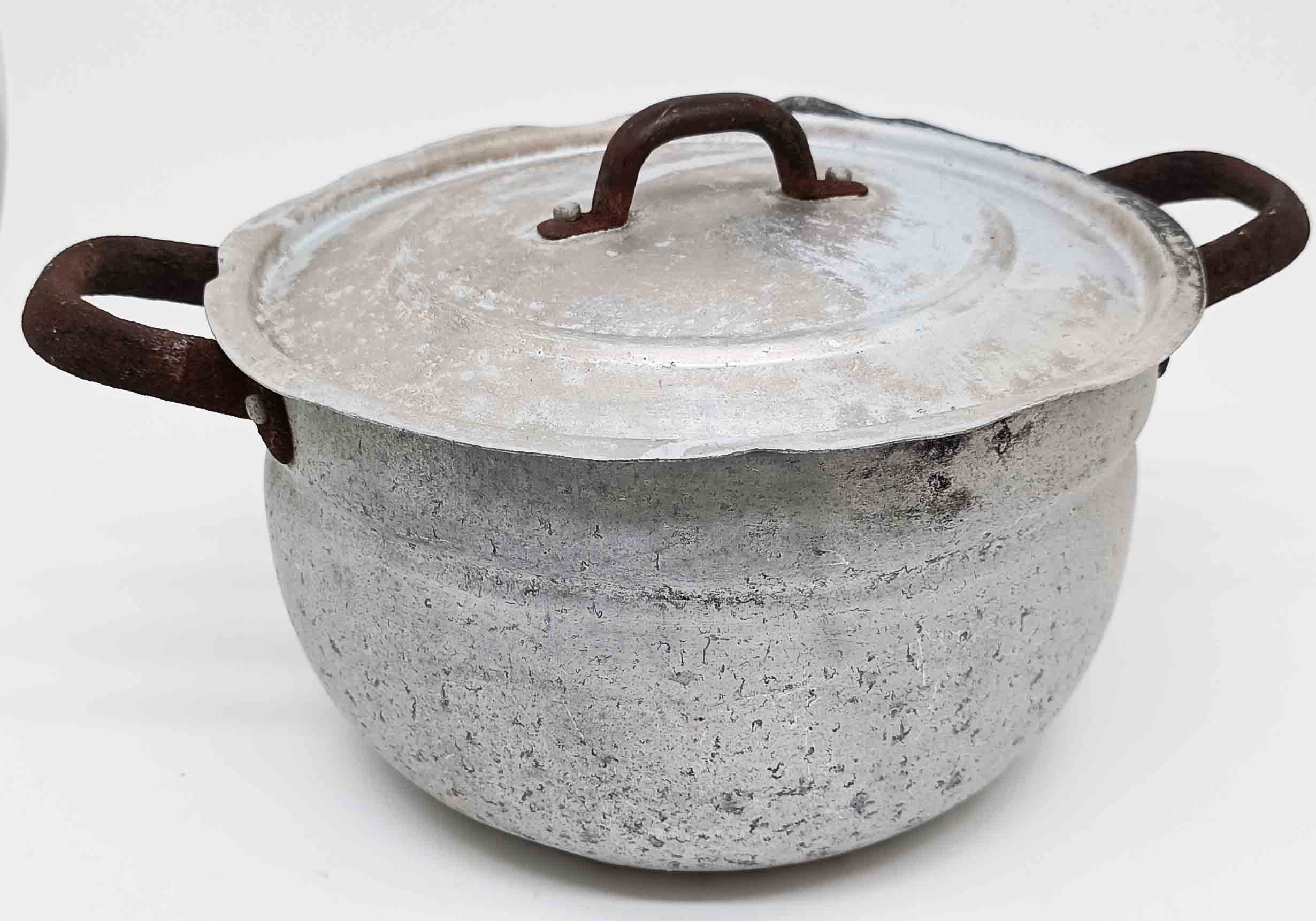 ALUMINIUM TOPF VINTAGE Deckel alt Retro Antik Blechtopf EUR 19,90 ...